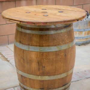 Wine barrel tops 48″ round – TR Tents & Events